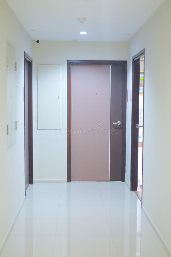 Modern Design Hotel Corridor Interior Stock Photo - Image of elegant ...