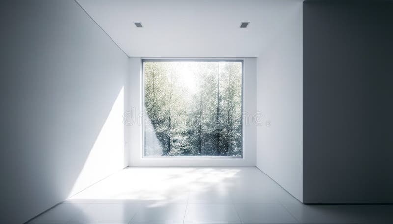 Modern Design Illuminates Empty Loft Apartment Space Generated by AI ...