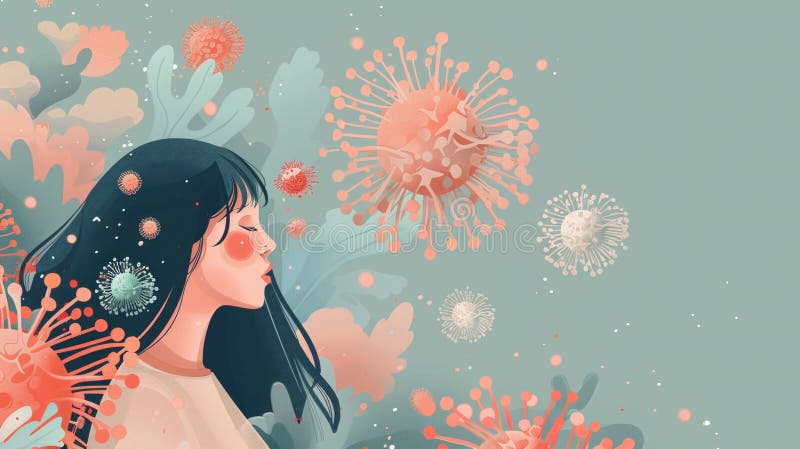 Modern Design Image Representing Immune System Concept and Human Health Care Stock Image - Image ...