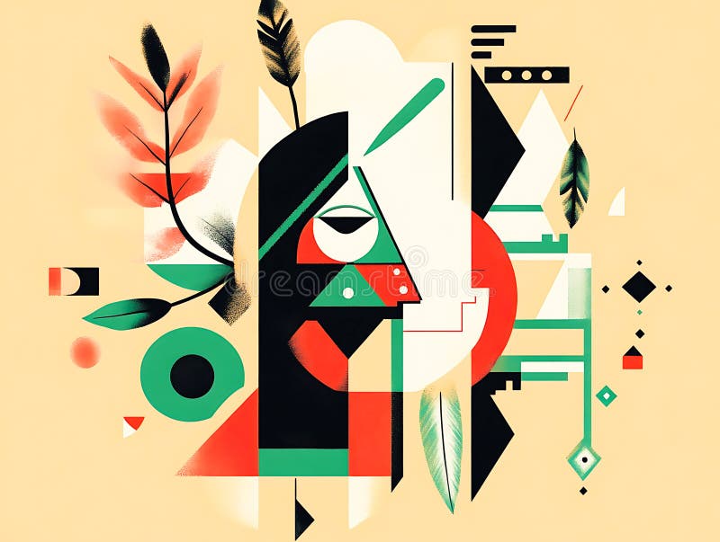 Modern Design for Indigenous Peoples Day Featuring Geometric Shapes and ...