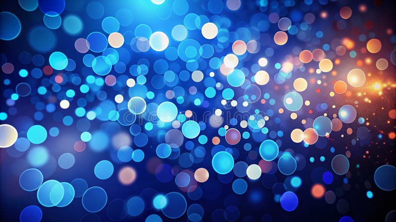 Modern Design Inspiration Elegant Circle Points on a Vibrant Blue ...