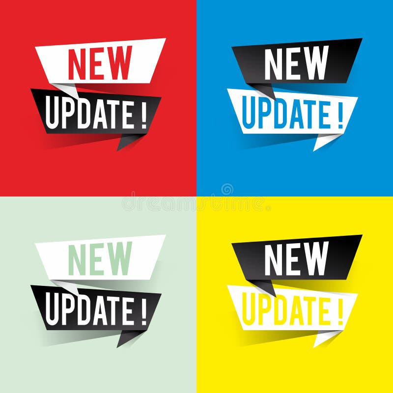 Update Text Against Network Background Stock Illustration ...