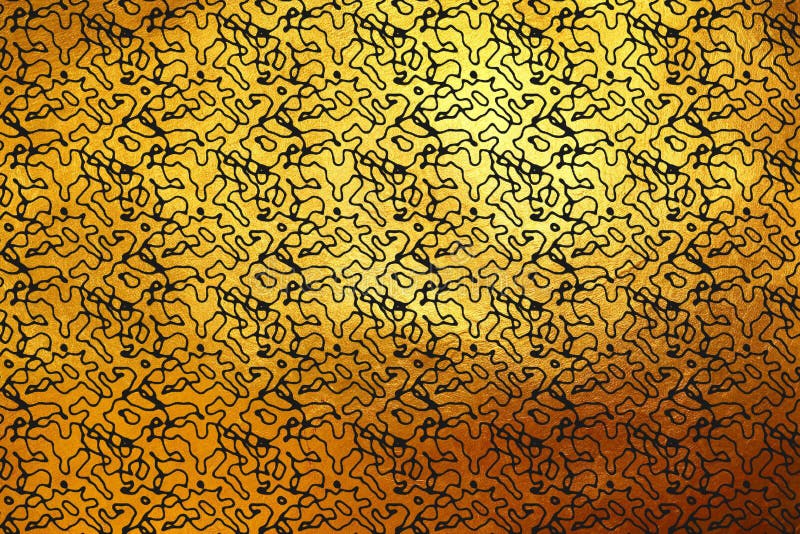 Modern Design Pattern on Gold Background. Creative Abstract. Design ...
