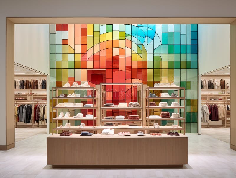 The Modern Design of Retail Stores that Use Red and Green Style Glass ...
