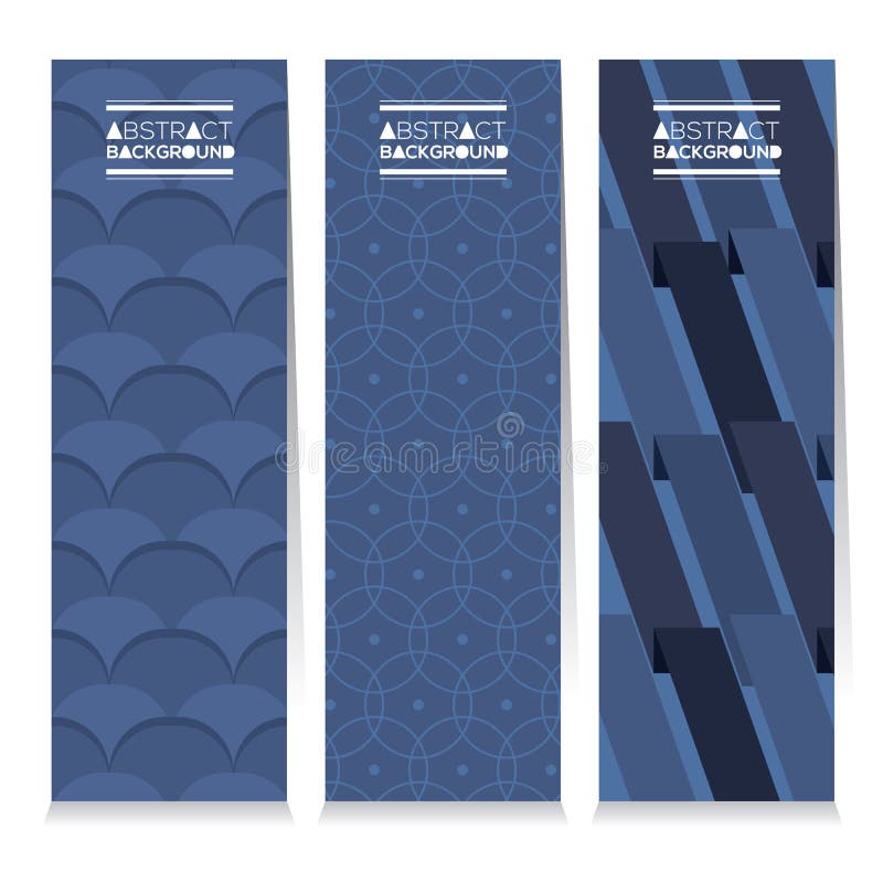 Modern Design Set of Three Graphic Vertical Banners Stock Vector ...
