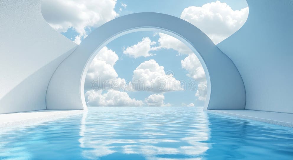 Modern Design is Showcased through the Architecture, Infinity Pool, and ...