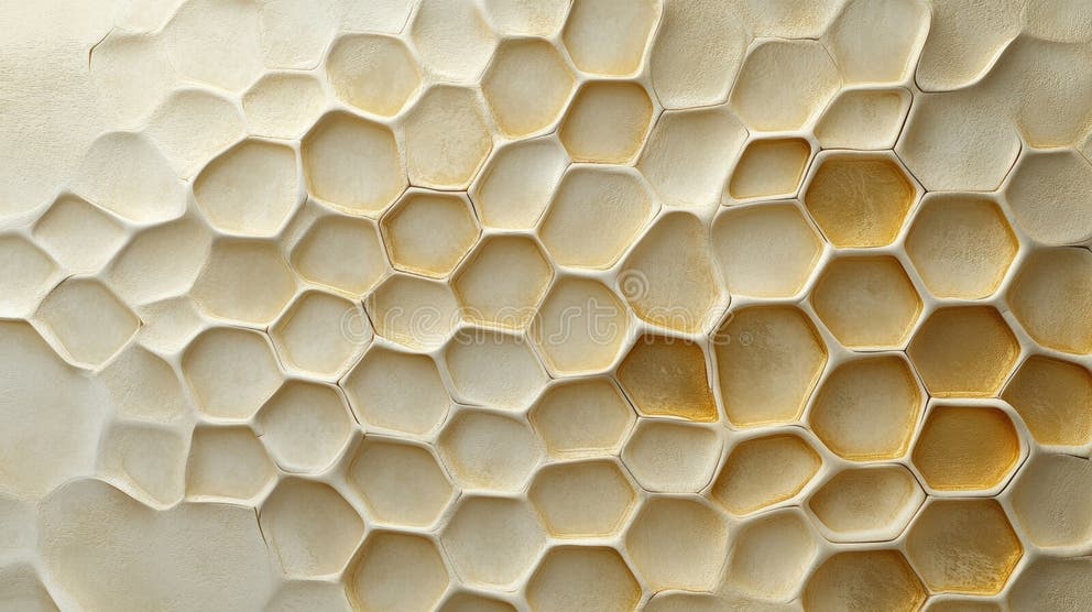 Structured Hexagonal Honeycomb Pattern with a Golden Gradient and ...