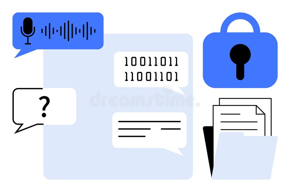 Digital Communication and Security Features with Encrypted Data and ...
