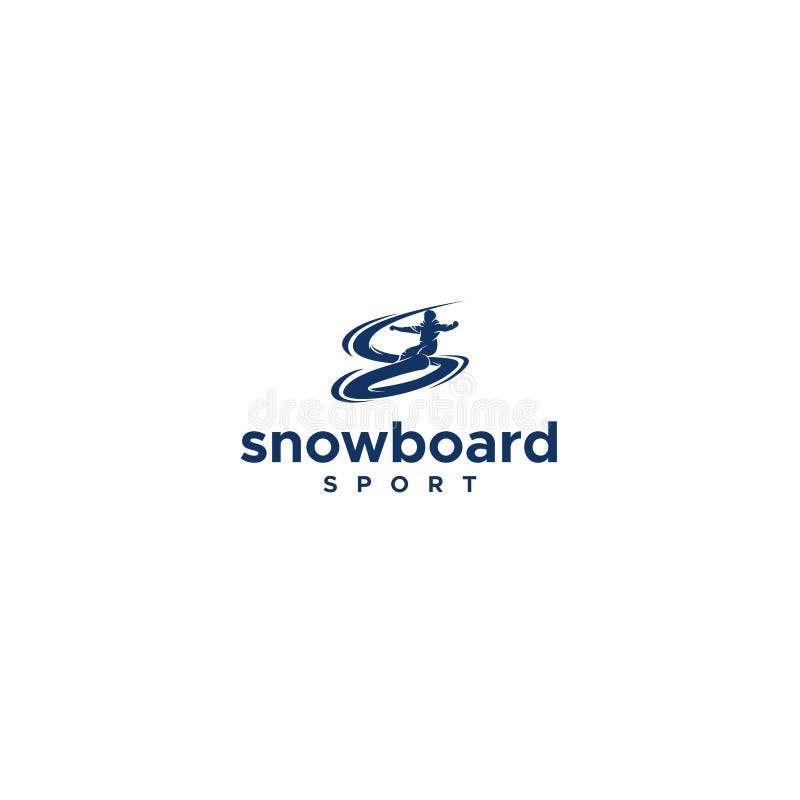 Modern Design SNOW BOARD Sport Life Logo Design Stock Photo - Image of ...