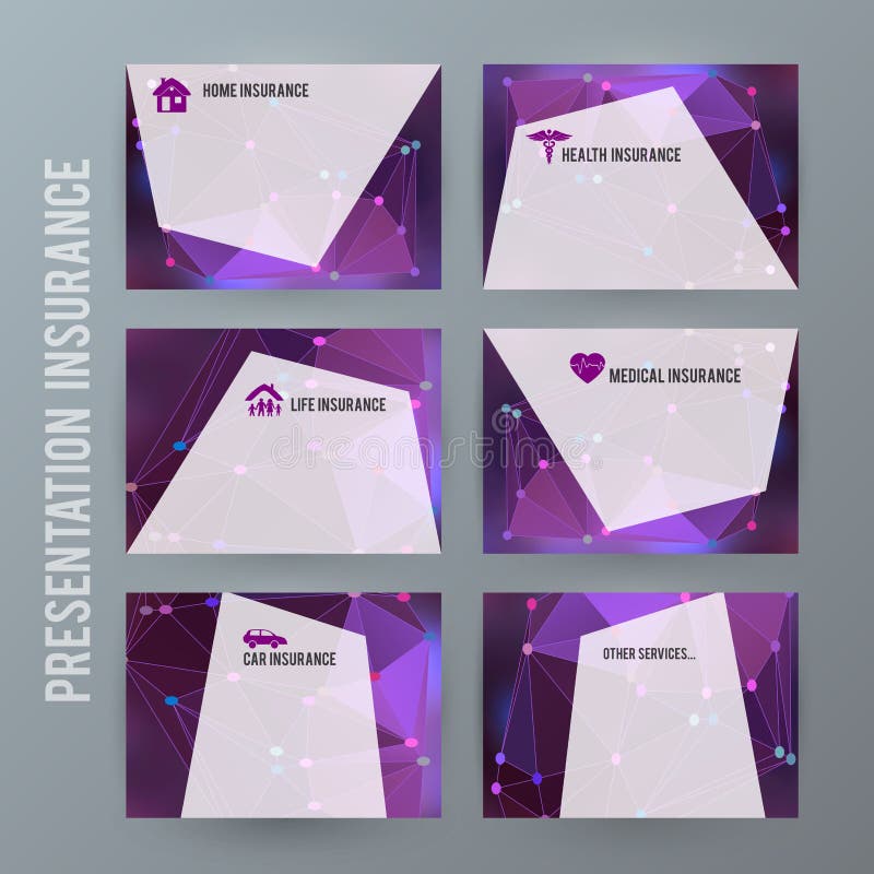 Insurance-services-concept-on-white-background-card-color Stock Vector ...