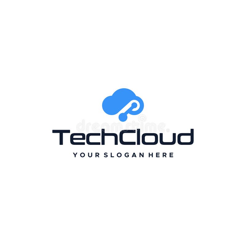 Tech Cloud Logo stock vector. Illustration of office - 39747247