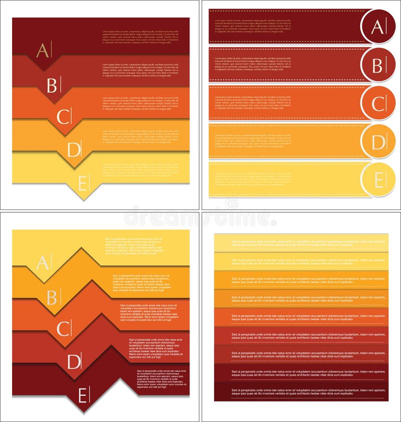 Modern Design Template Collection Stock Illustration - Illustration of ...