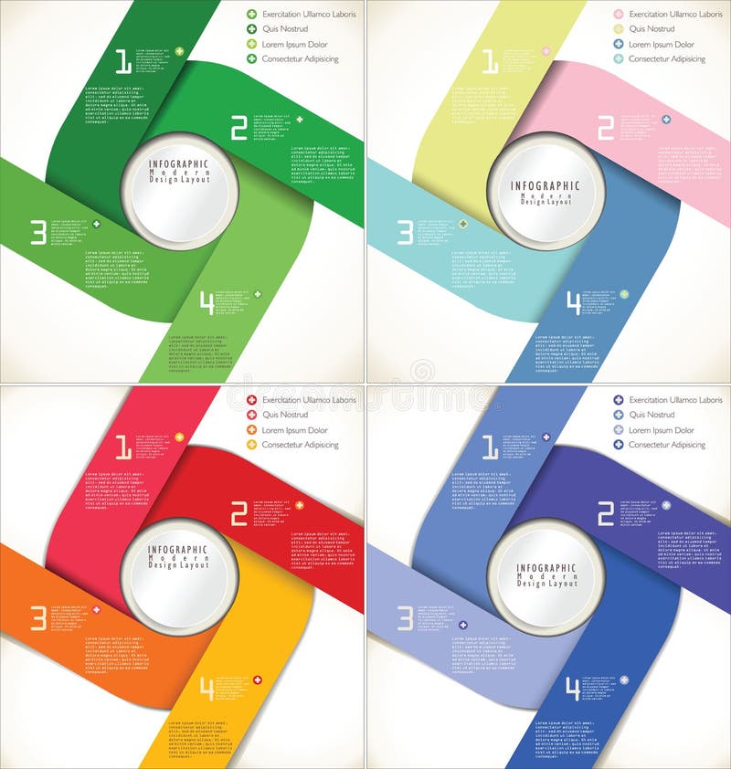 Modern Design Template Collection Stock Illustration - Illustration of ...