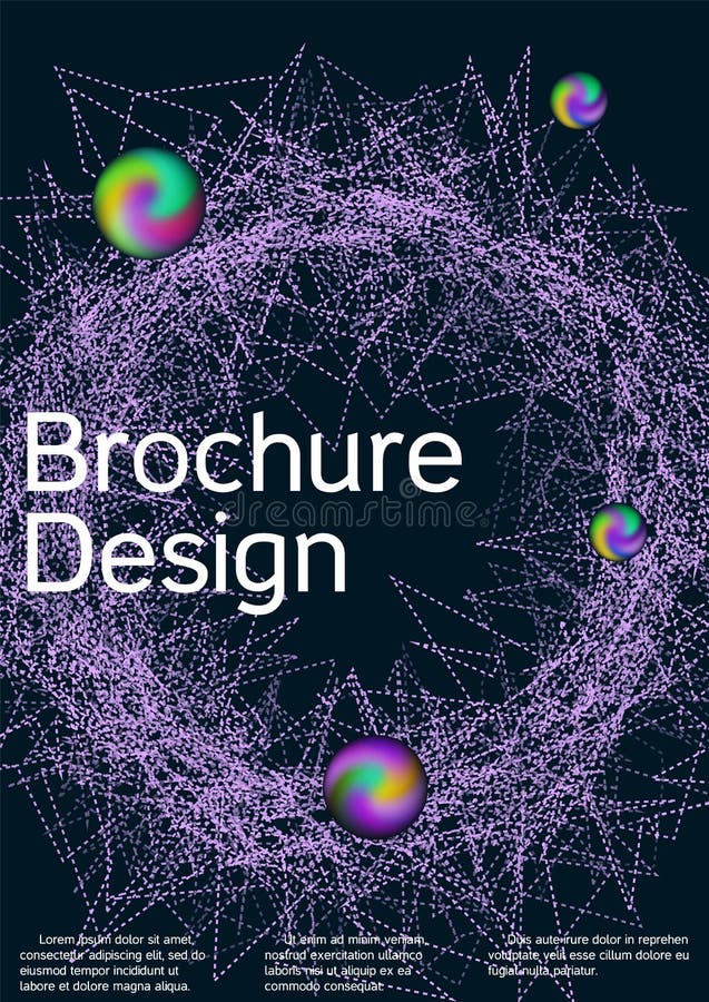 Modern Design Template. Creative Background from Abstract Lines Stock Vector - Illustration of ...