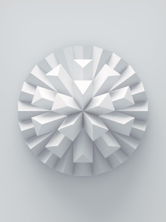 Modern Design Template with 3d Rendering Simple Geometric Stylized ...