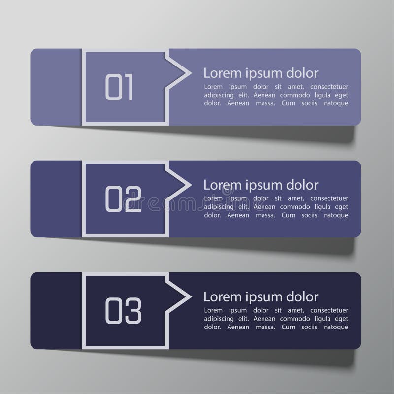 Modern Design Template from Paper and Pointers Stock Vector ...