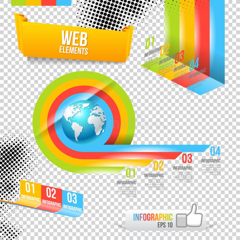 Modern Design Template with World Map Stock Vector - Illustration of ...