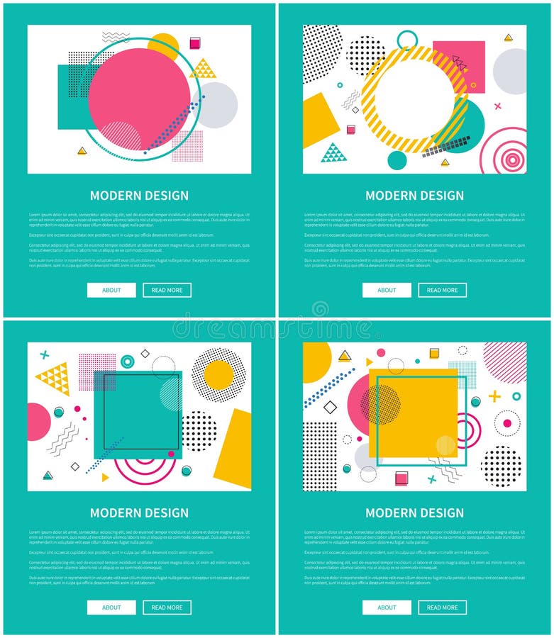 Modern Design with Text on Vector Illustration Stock Vector ...