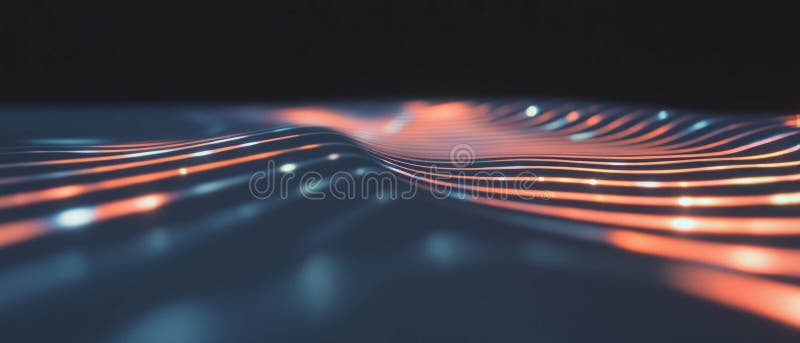 Illuminated Aluminum Texture with Embedded LED Lights Creates Modern ...