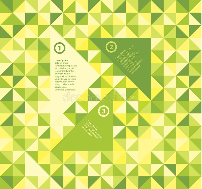 Modern Design Triangle Template. Clear Abstract Template with Th Stock ...