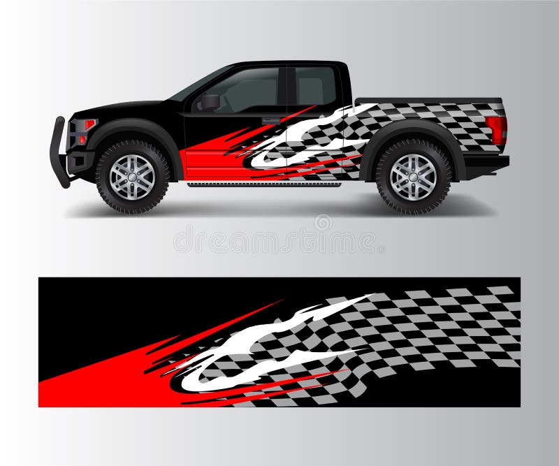 Modern Design for Truck Graphics Vinyl Wrap Vector Stock Vector ...
