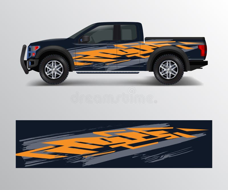 Modern Design for Truck Graphics Vinyl Wrap Vector Stock Vector ...