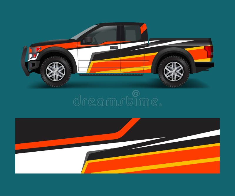 Modern Design for Truck Graphics Vinyl Wrap Vector Stock Vector ...