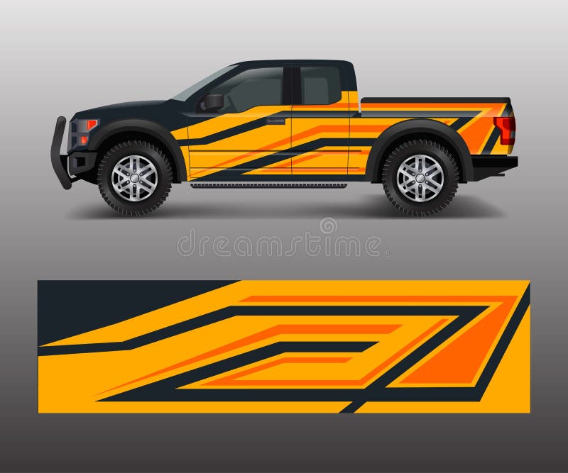 Modern Design for Truck Graphics Vinyl Wrap Vector Stock Vector ...