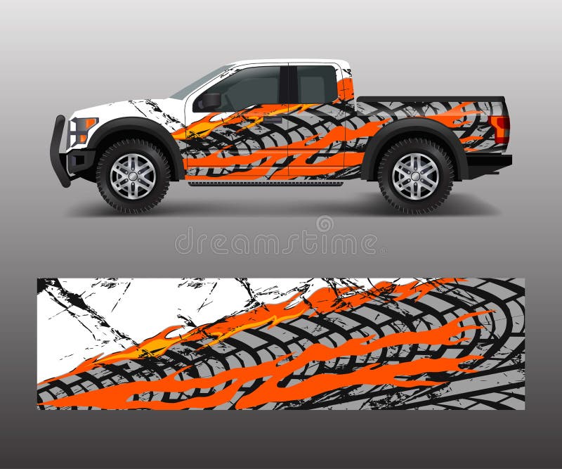 Modern Design for Truck Graphics Vinyl Wrap Vector Stock Vector ...