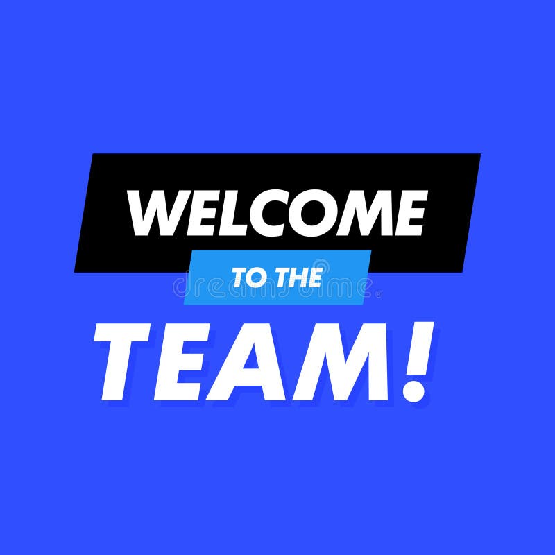 Modern Design Welcome To the Team Text on Speech Bubbles Concept ...