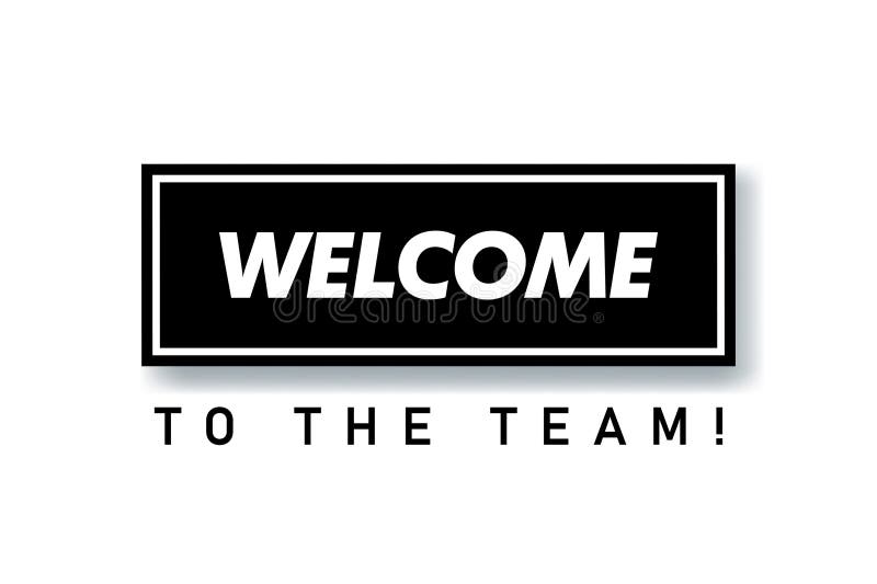 Modern Design Welcome To the Team Text on Speech Bubbles Concept ...