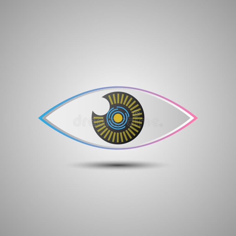 Modern Designed Colorful Eye Logo Stock Vector - Illustration of ...