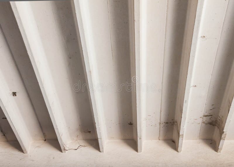 Modern White Concrete Ceiling Background Stock Image - Image of home ...