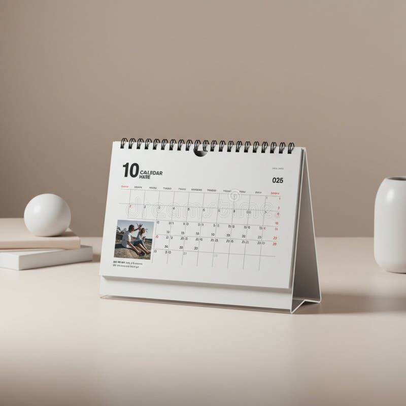 AI Generated Modern Calendar with Sleek Design and Clean Layout for ...