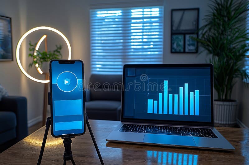 Modern Smartphone Lighting Ring Setup Stock Photos - Free & Royalty ...
