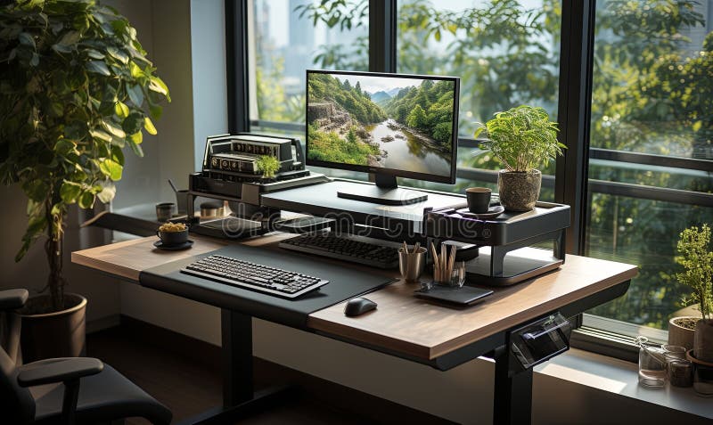 1,325 Modern Office Desk Setup Monitor Keyboard Mouse Stock Photos - Free & Royalty-Free Stock ...