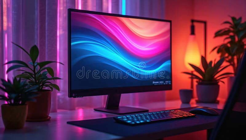 Computer Neon Pattern Stock Illustrations – 47,994 Computer Neon ...