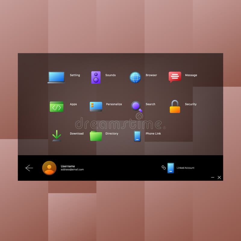 user desktop interface design