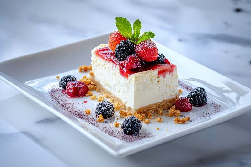 Modern Dessert Interpretation: Deconstructed Cheesecake with Fruit ...