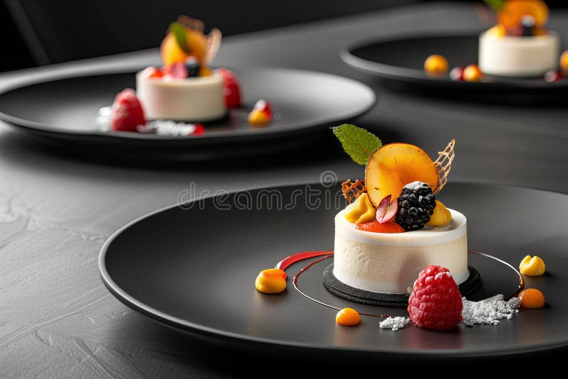 Modern Dessert Tasting Menu Presentation, Where Avant-garde Creations ...
