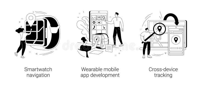 Modern Devices Abstract Concept Vector Illustrations. Stock ...