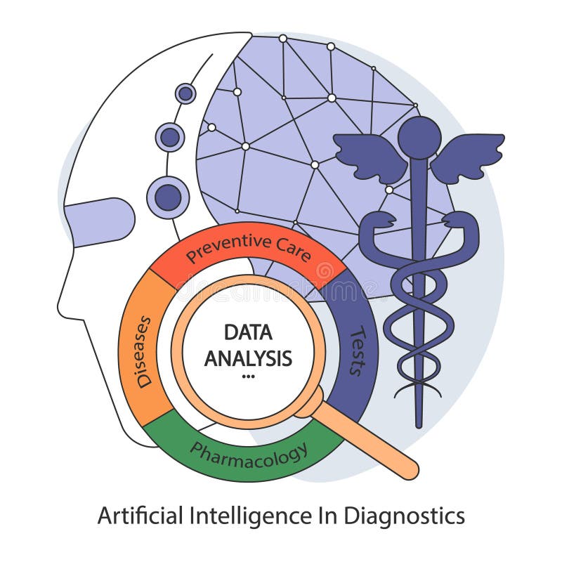 Modern Diagnostic Tools Concept. Flat Vector Illustration. Stock Vector ...