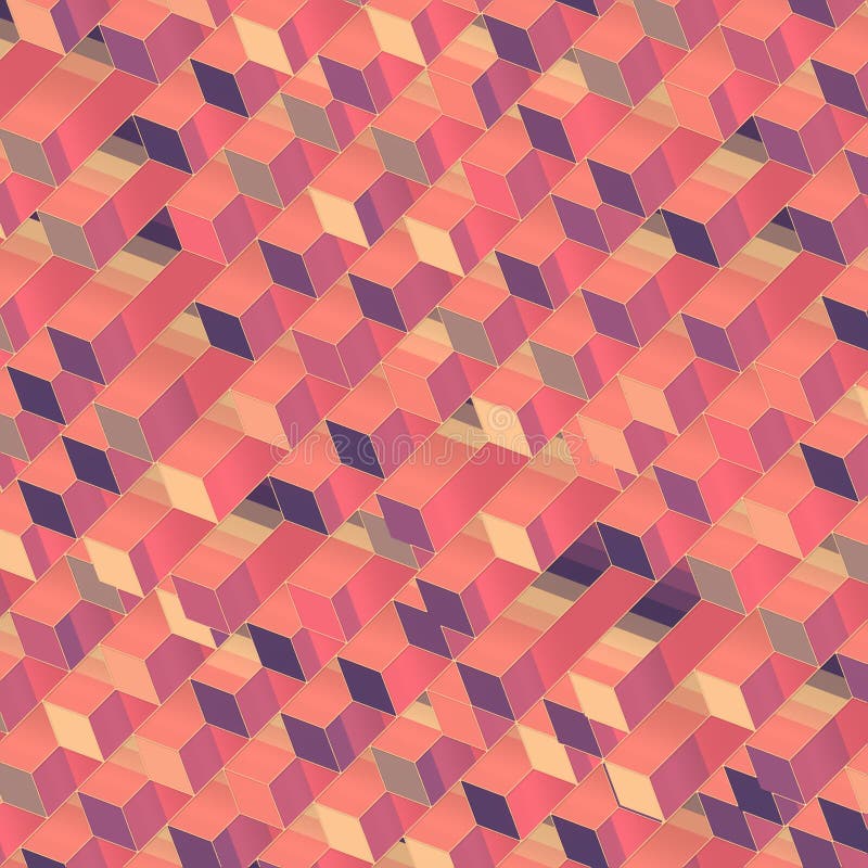 Modern Diagonal Pattern of Multi Colored Rectangles. Abstract 3d ...