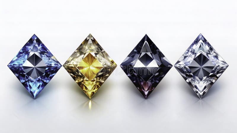 Modern Diamond Infographic Template a StepbyStep Visual Guide for 4 ...