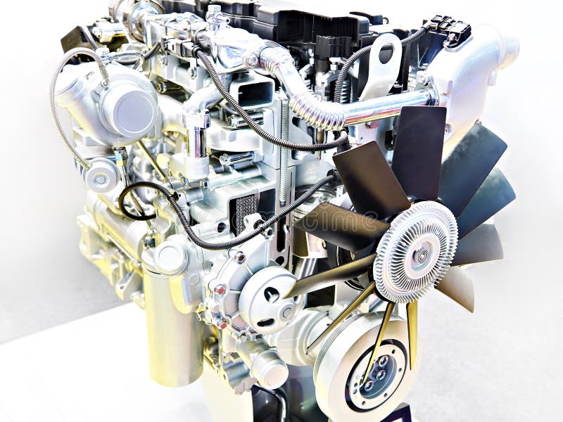 Diesel engine stock image. Image of generator, steel - 152468389