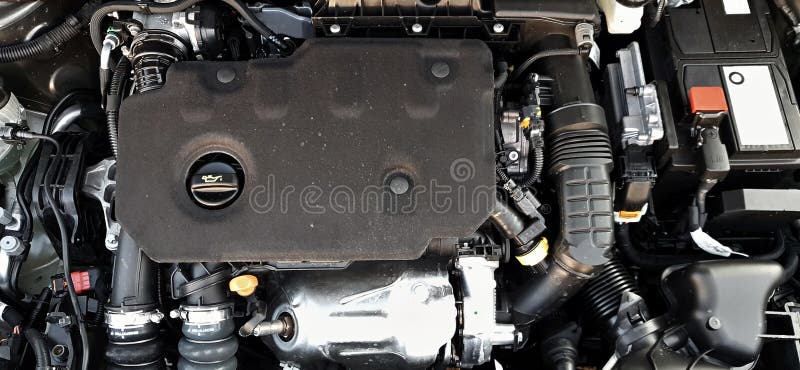 Modern diesel engine stock photo. Image of clean, automobile - 242647710