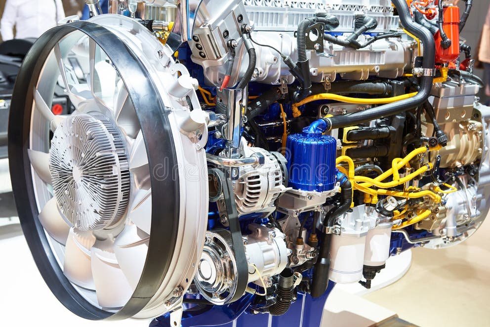 Modern diesel engine truck stock photo. Image of business - 159367944