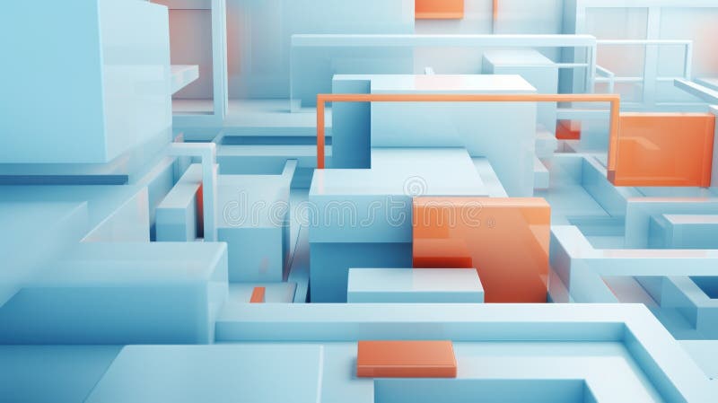 Modern Digital Abstract 3D Background with Copy Space AI Generated ...