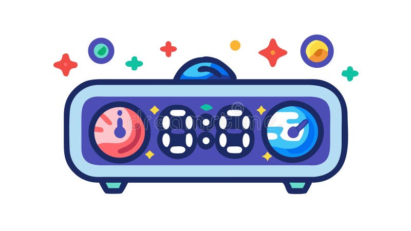 Modern Digital Alarm Clock, Smart Home Device, Vector Design Generative ...