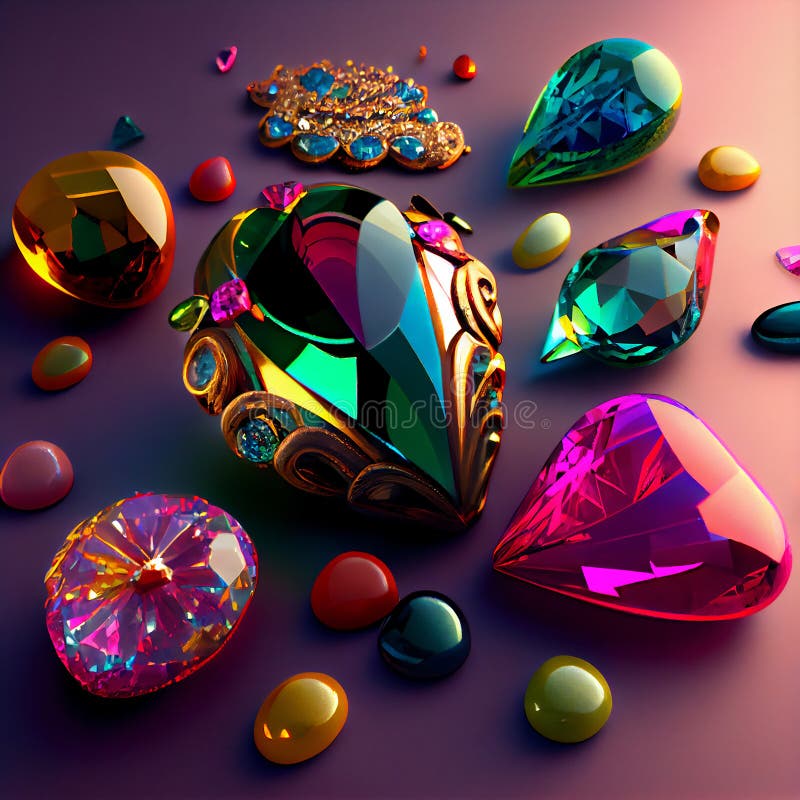 Modern digital art stock illustration. Illustration of mineral - 272427827